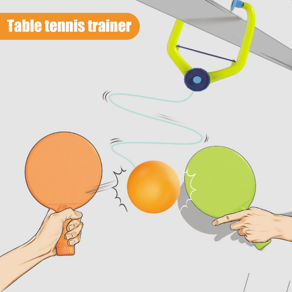 School Table Tennis Practice Tool Door Ping Pong Game Adjustable Doorway Ping Pong Trainer Set ...