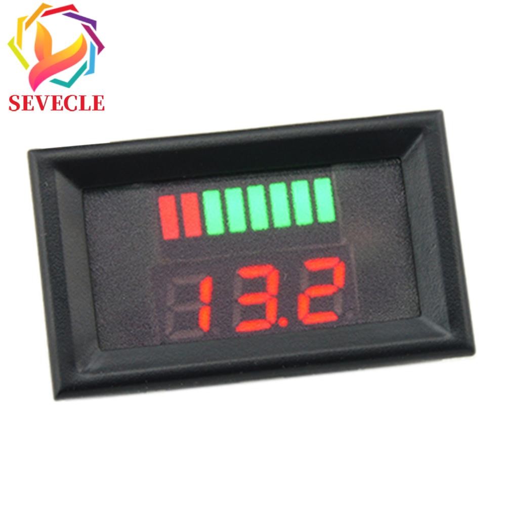 12-60V Lead Acid Batteries Capacity LED Indicator Digital Voltmeter ...