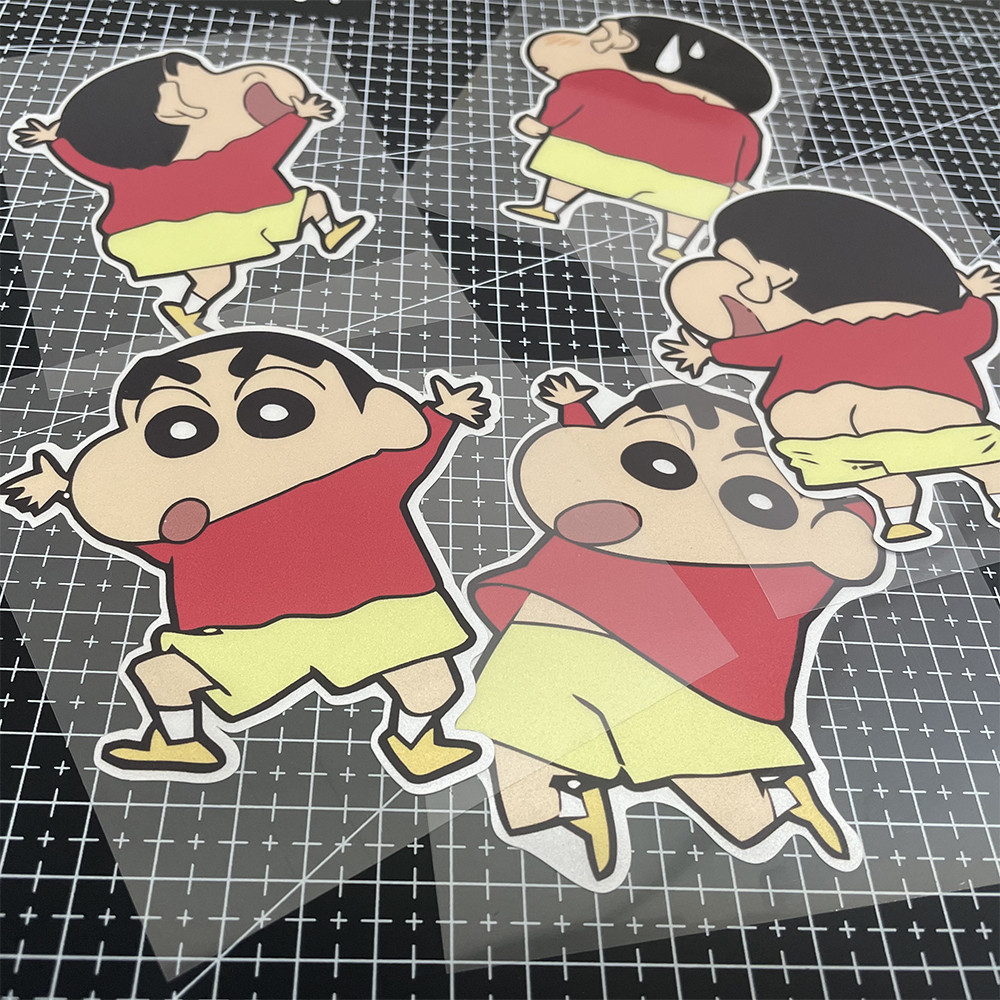 Crayon Shin-Chan Stickers Cartoon Reflective Stickers Funny Car ...