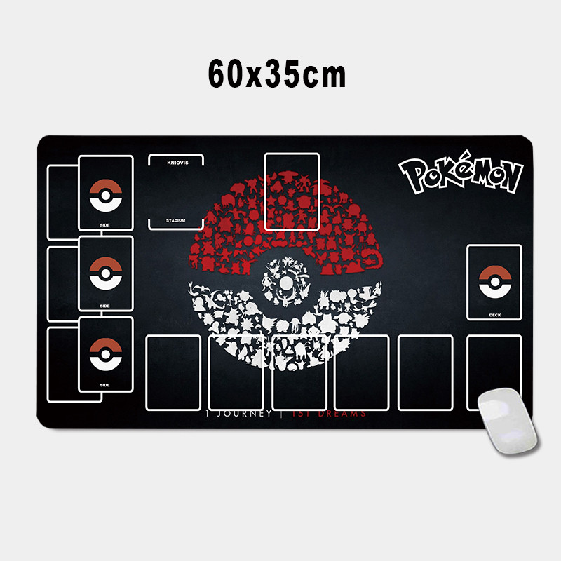 Pokemon 60X35Cm Card Mat Charizard Pikachu Squirtle Bulbasaur Anime ...