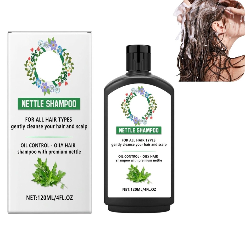 100% Organic Nettle Extract Hair Shampoo,Nettle Shampoo for Oily Hair ...