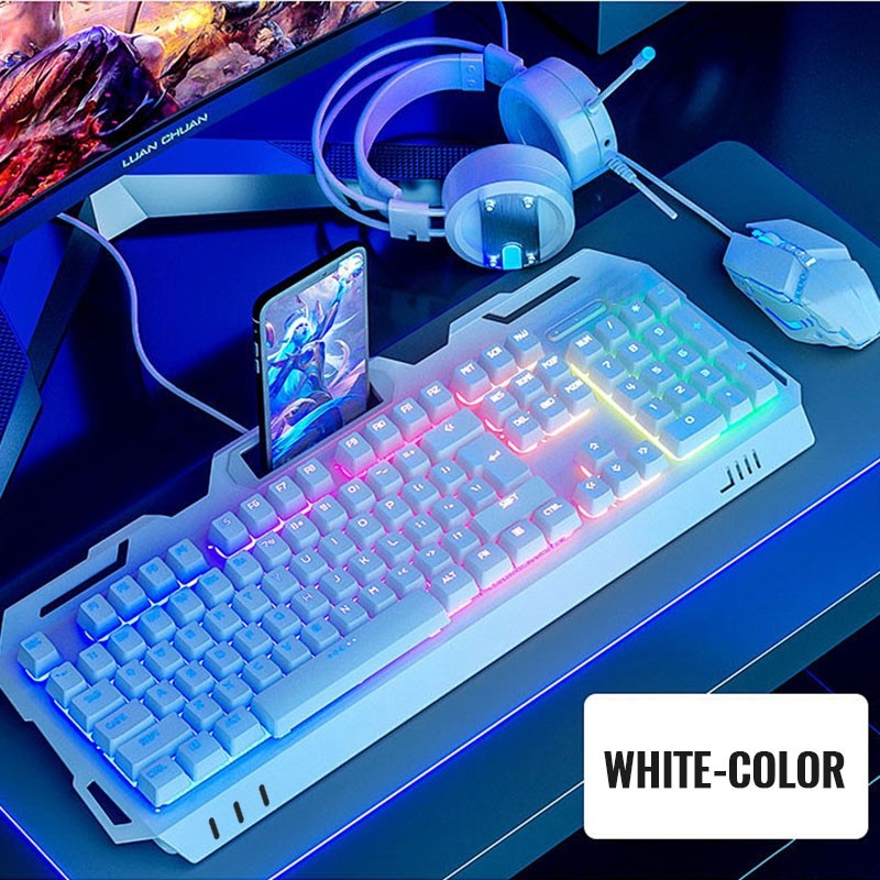 Zeus K-55 RGB Gaming Keyboard 104 Keys Backlight Wired Mechanical ...