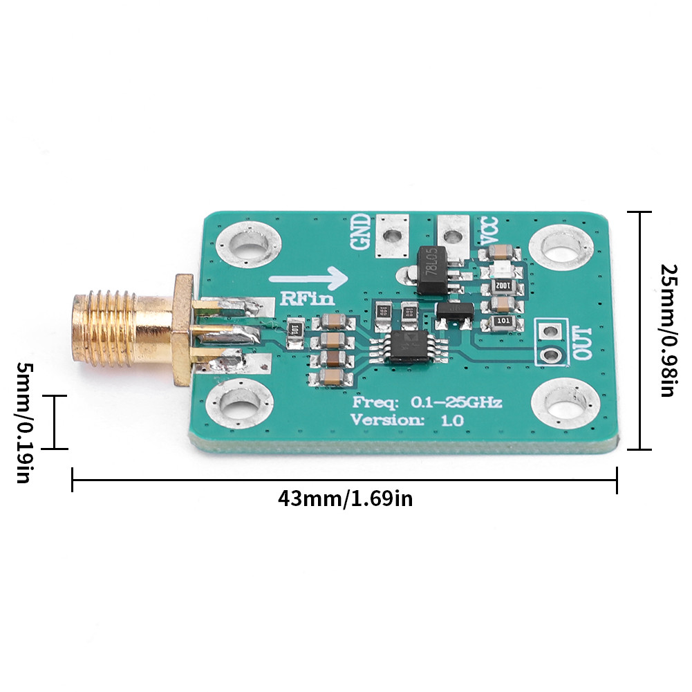 DE AD8313 Radio Frequency Detection Module Convenient 0.1-2.5GHz RF ...