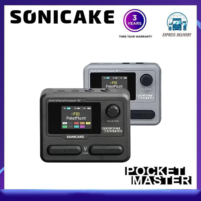 Sonicake Pocket Master Electric Guitar Comprehensive Effect single-block bass Bluetooth drum ...