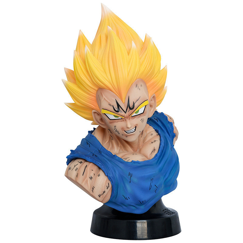 Dragon Ball Magic Vegeta Super Saiyan Magic Shell Bust Hand-Made Statue ...