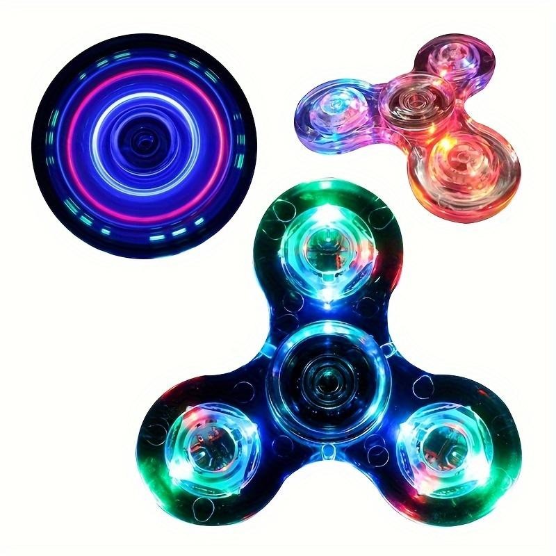 Crystal Luminous LED Light Spinner Hand Top Spinner, Glow In Dark EDC ...