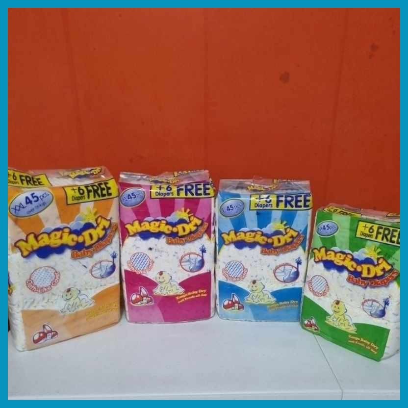 Magic*S+Dri=CV=Baby=GZ|tape=ER|Diapers=LN|45pcs(Medium,=GF|Large,=Ex ...