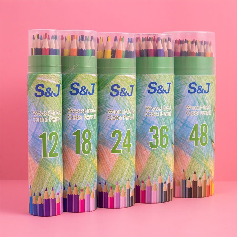 12/24Color Pencil Set Art Painting Colored Pencils for Kids School ...