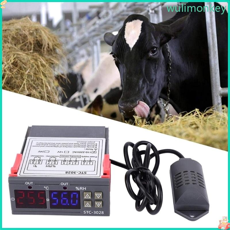 WU Digital Temperature Controller Incubator Relay Humidity Heating ...