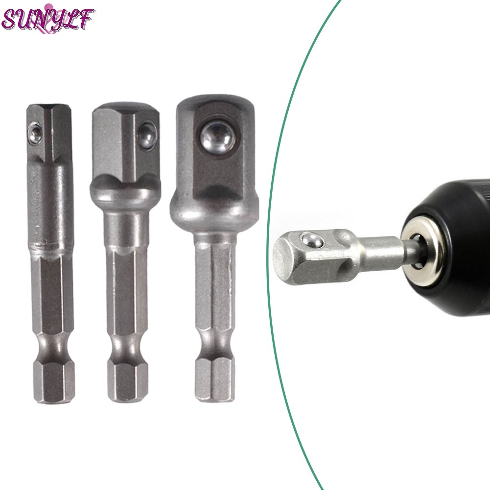 Socket Adapter Hex Shank Extension Drill Bits Bar Set Adapt To for ...