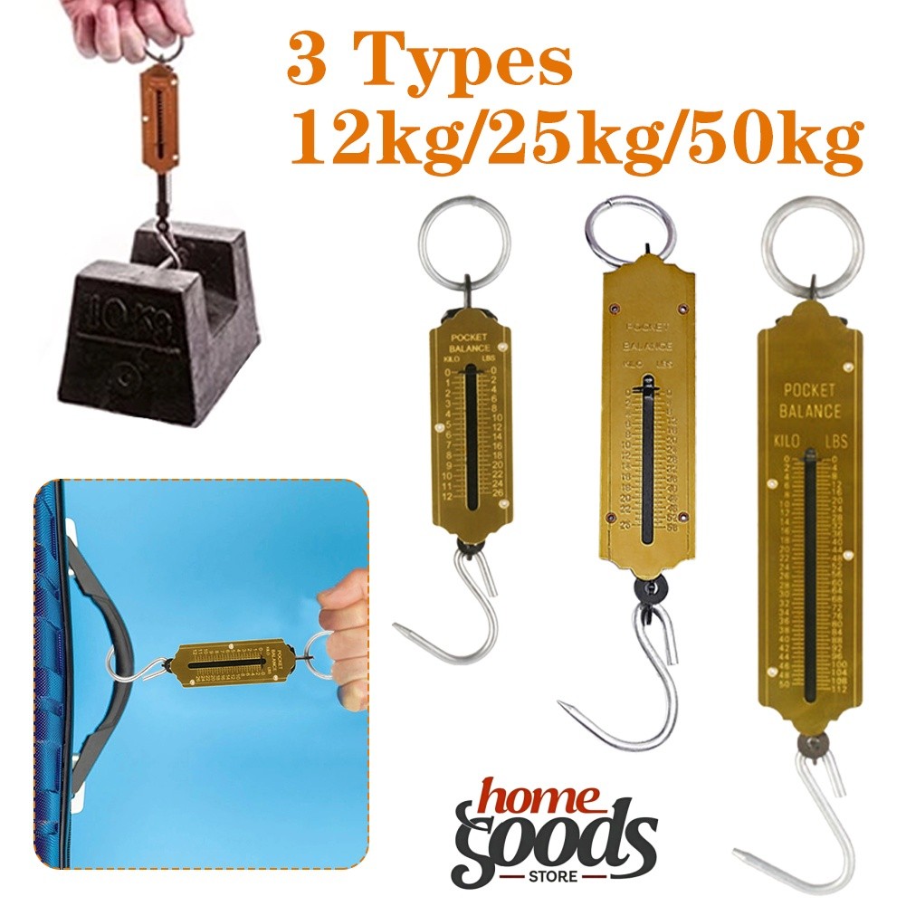 HGS 12kg, 25kg and 50kg Spring Scale Pocket | Scale Hanging scales ...
