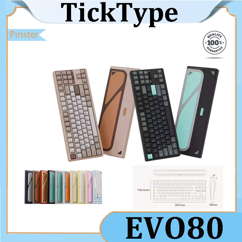 TickType EVO80 Tri-mode 2.4G Bluetooth Linear Aluminum Mechanical Keyboard | Shopee Philippines