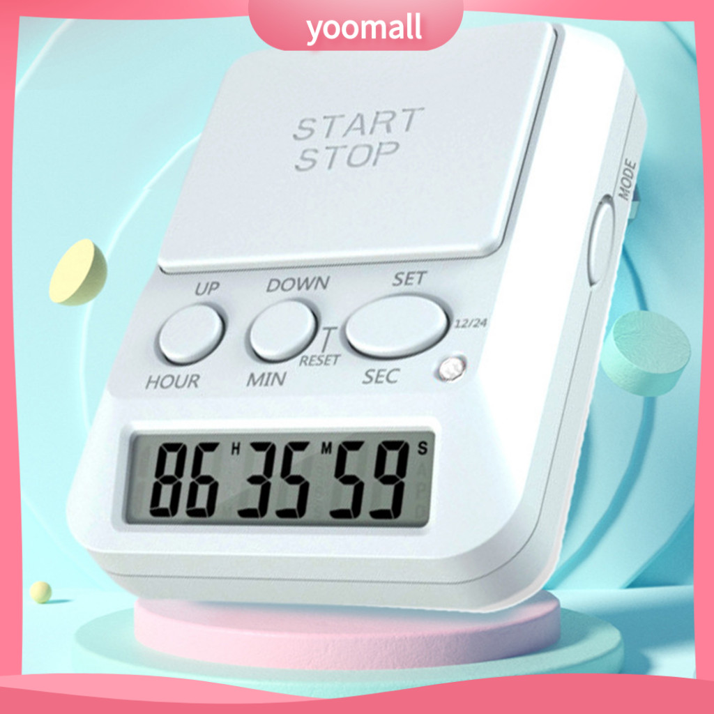 Notification Timer with Light and Beep Educational Timer Multi-function Electronic Timer Clock ...