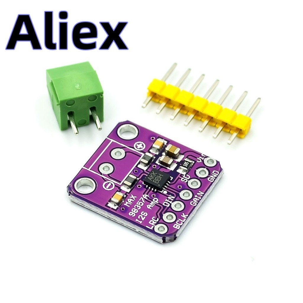 Max98357 I2S 3W Class D Amplifier Breakout Interface Dac Decoder Module Filterless Audio Board ...