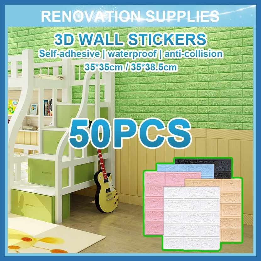 Size_tS(38.5x35CM'X,3D!tg,WallpaperT-Waterproofh-Adhesivem-PVCe-Foamc ...