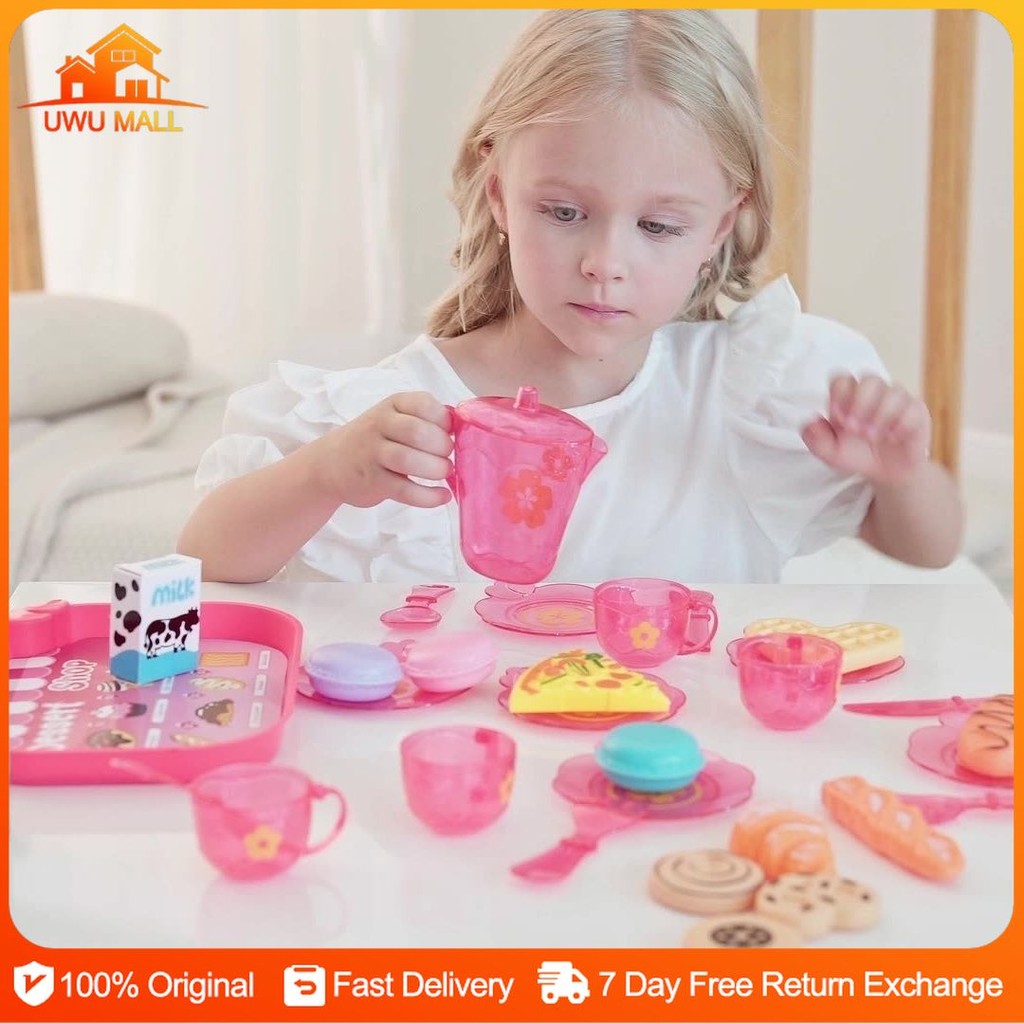 New Play House Kitchenware Afternoon Tea Simulation Food Pastry Girl ...