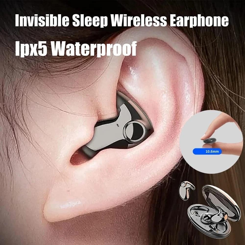 5.3 Hidden Sleep Headset Sports in-Ear Earbuds IPX5 Waterproof Wireless ...