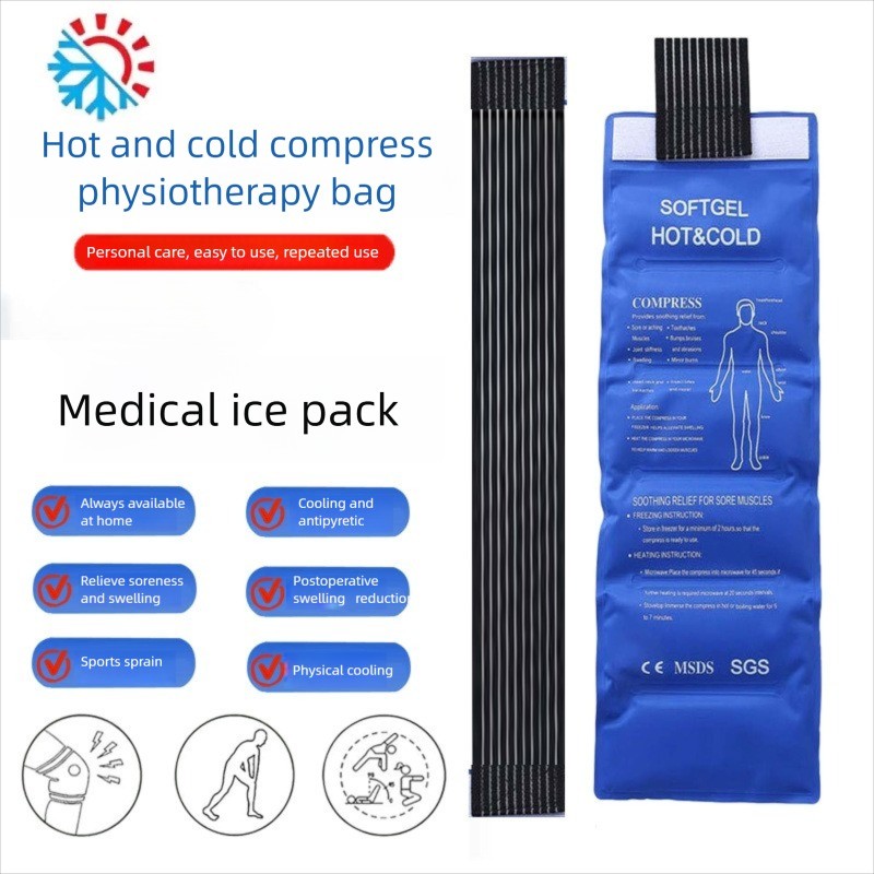 Reusable Gel Ice Pack Hot Cold Compress Wearable for Injury Muscle ...