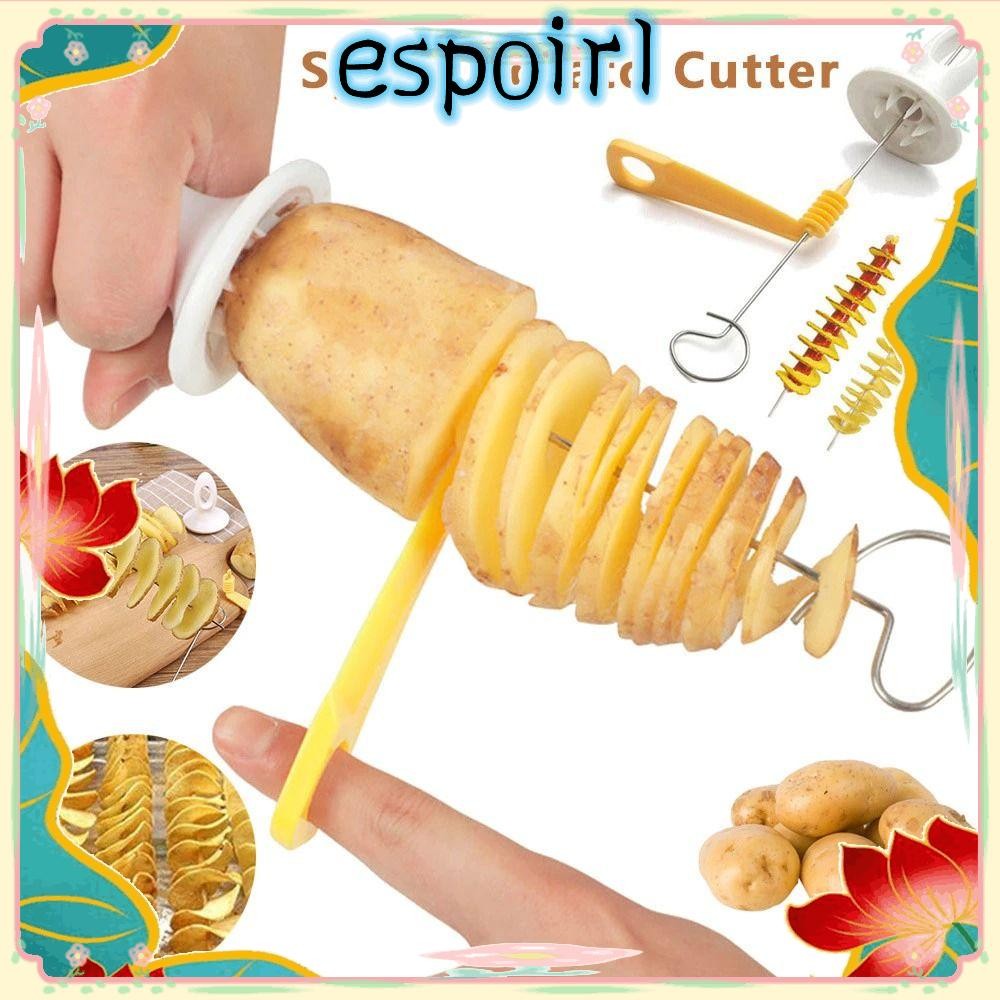 ESPO Tornado Potato Slicer, Vegetable Tools Multi-function Potato Spiral Cutter, Kitchen ...