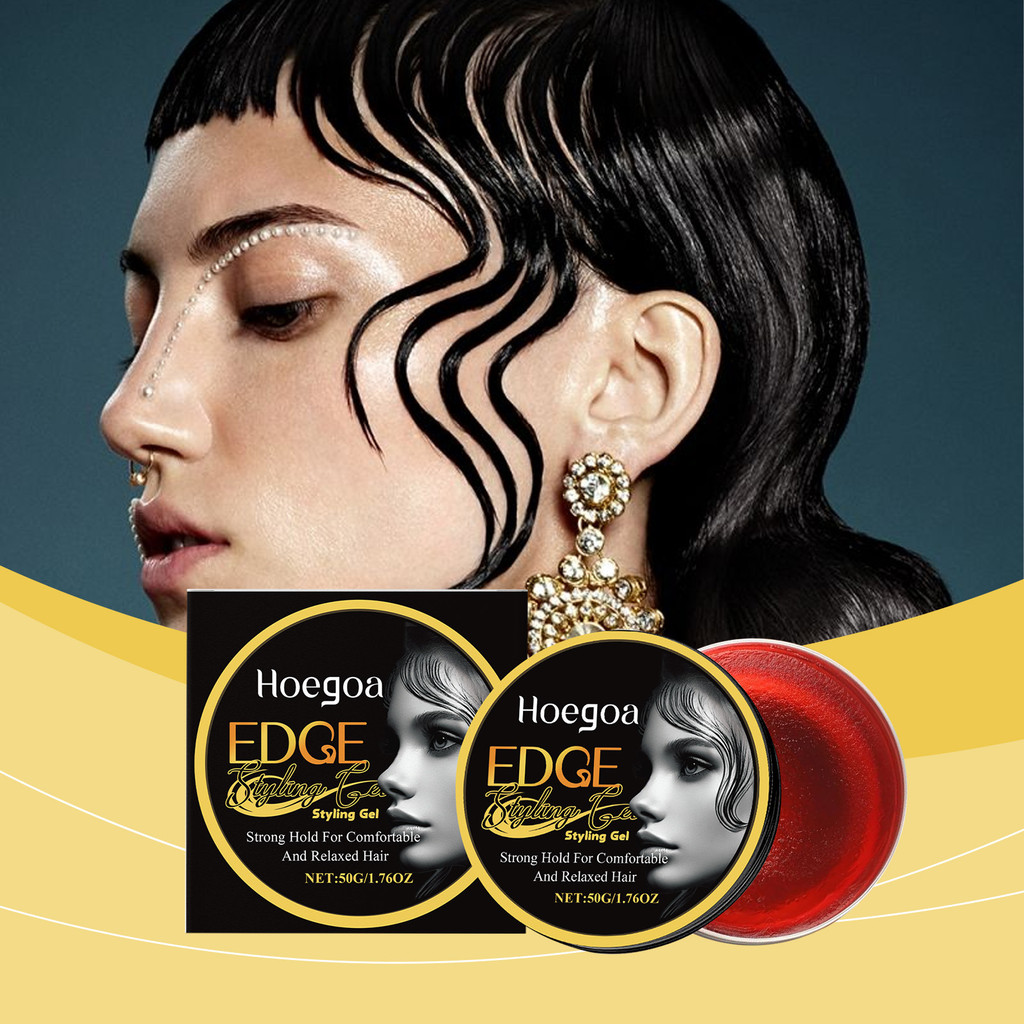 EDGE Styling Gel,Strong Hold for Comfortable and Relaxed Hair,Hair ...