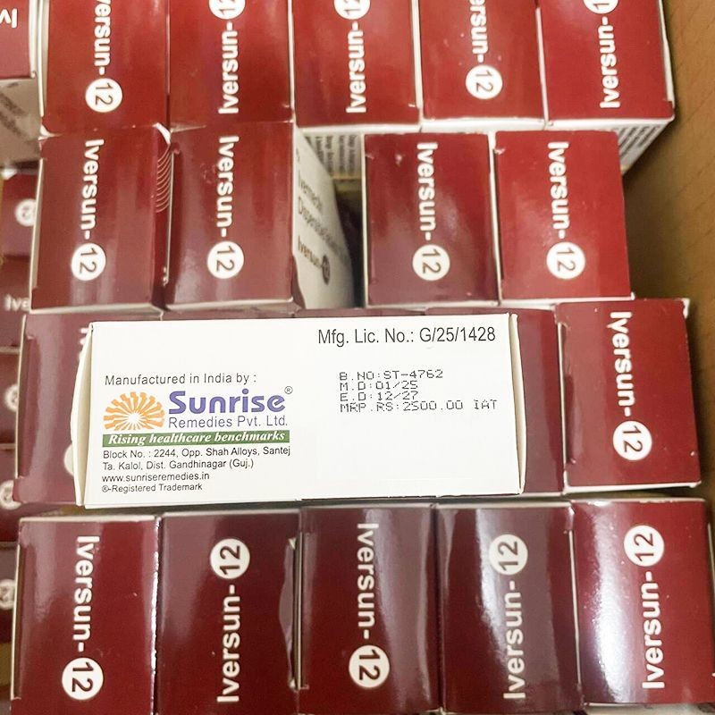 Risheng Pharmaceutical Ivermectin Tablets 12mg Human Use 100 Tablets ...