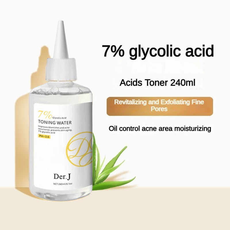 Der.J 7% Glycolic Acid Toner 240ml Exfoliating Acne Control & Pore Refining | Shopee Philippines