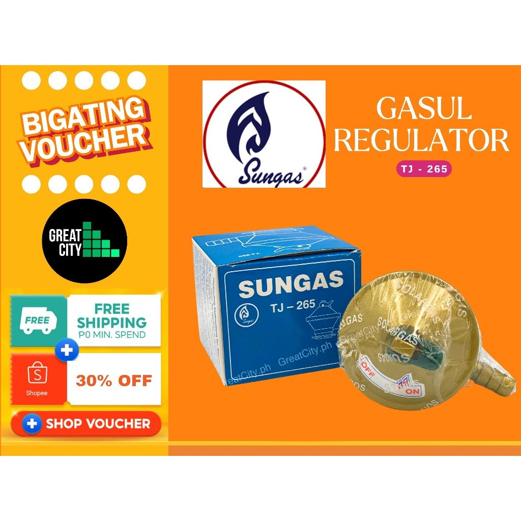 Sungas LPG Regulator TJ-265 GASUL | Shopee Philippines
