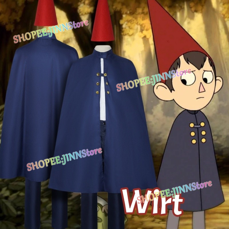 -JINN-WIRT Cosplay Costume Cartoon OVER THE GARDEN WALL Cos Uniforms ...