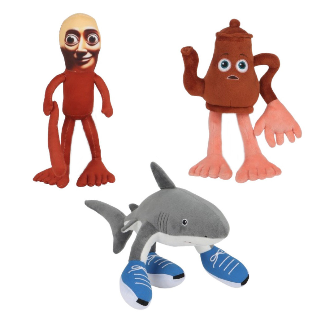 40cm Ai Brainbot Plush Tralalelotralala Shark Animals Tung Tung Sahur ...