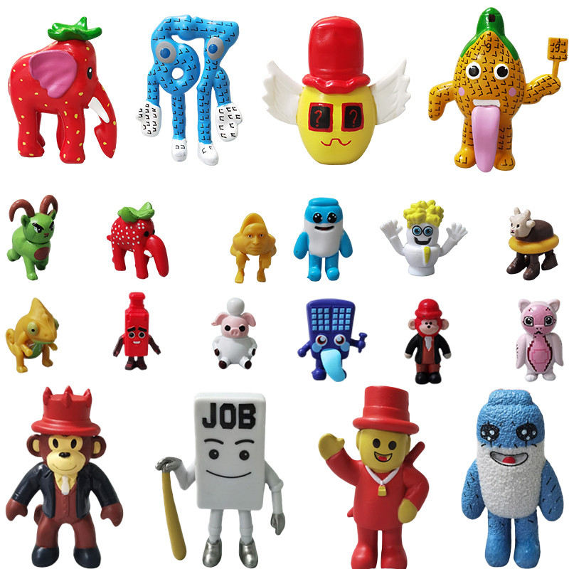 24pcs Steal A Brainrot Model Toy Decoration Creative 67 Strawberry ...