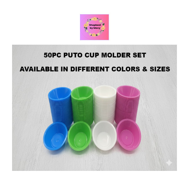 50PC Plastic Round Puto Molder Cups for Baking & Cooking ( Available in ...