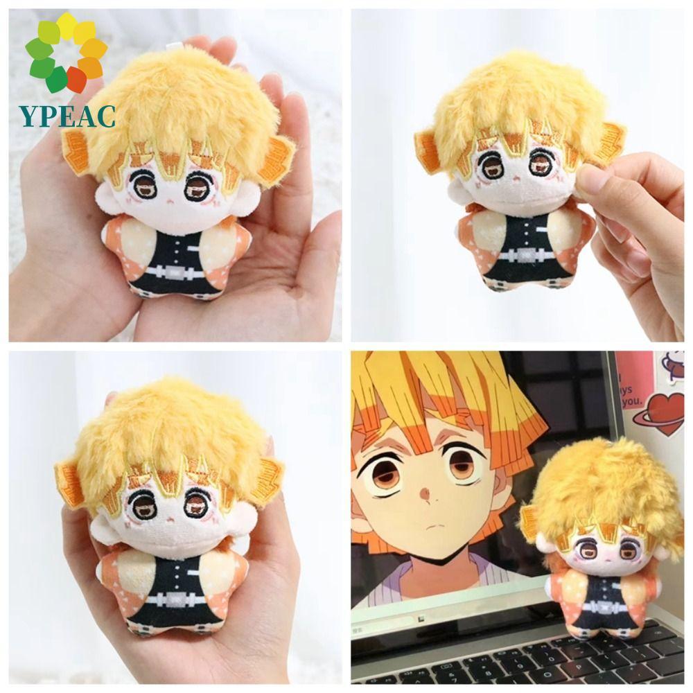 YPEAC Agatsuma Zenitsu Plush, Anime Peripheral Cotton Doll Demon Slayer ...