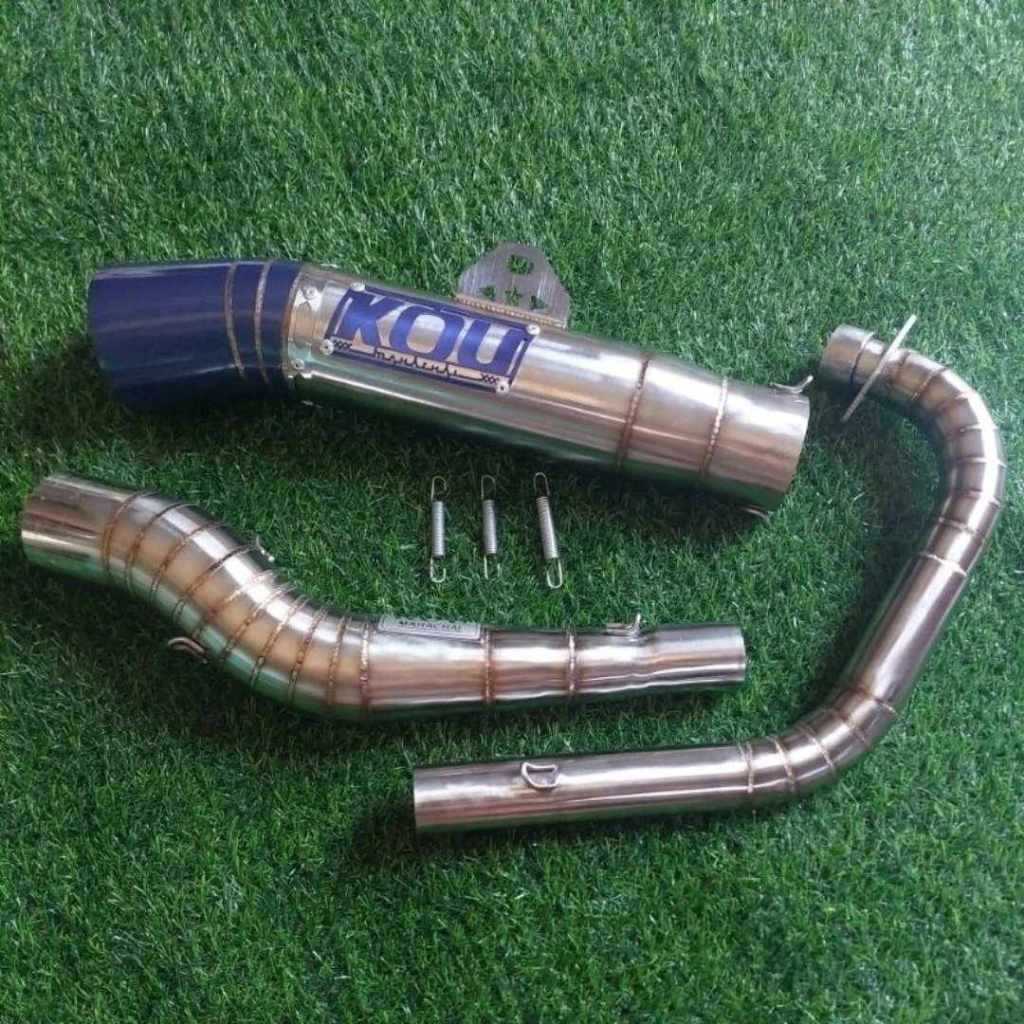 SUZUKI RAIDER 150 CARBS KOU MANACHI MUFFLER SET 63MM FOR LOUDES PIPE ...
