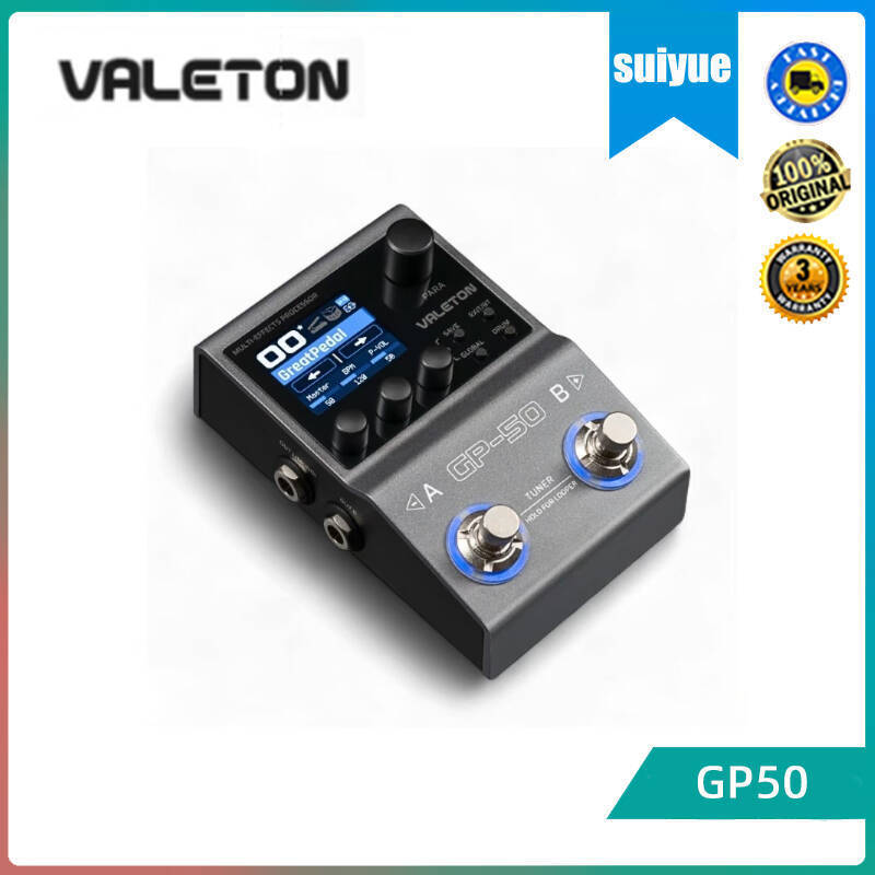 Valeton GP-50 Electric Guitar Bass Multi-effects Processor IR Cabinet ...
