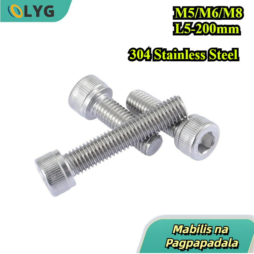 Allen Capscrew Stainless 304 / Allen Bolt Socket Head Cap Screw M5/M6 ...