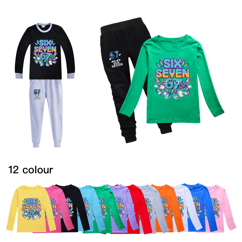 5220 Kids Boys Girls Steal a Brainrot 67 Print T-shirt Pants Clothes ...
