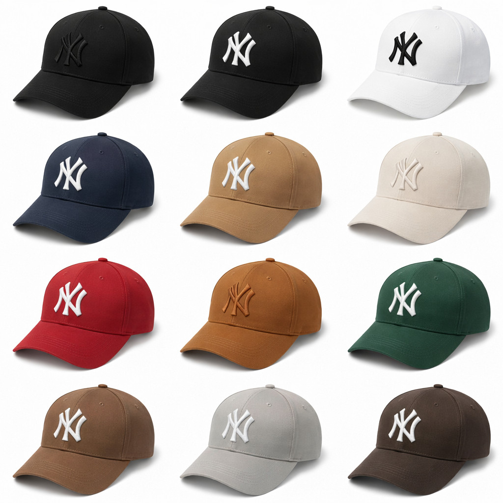 New York NY Embroidered Cap, Curved Brim, Unisex, Adjustable Fit ...