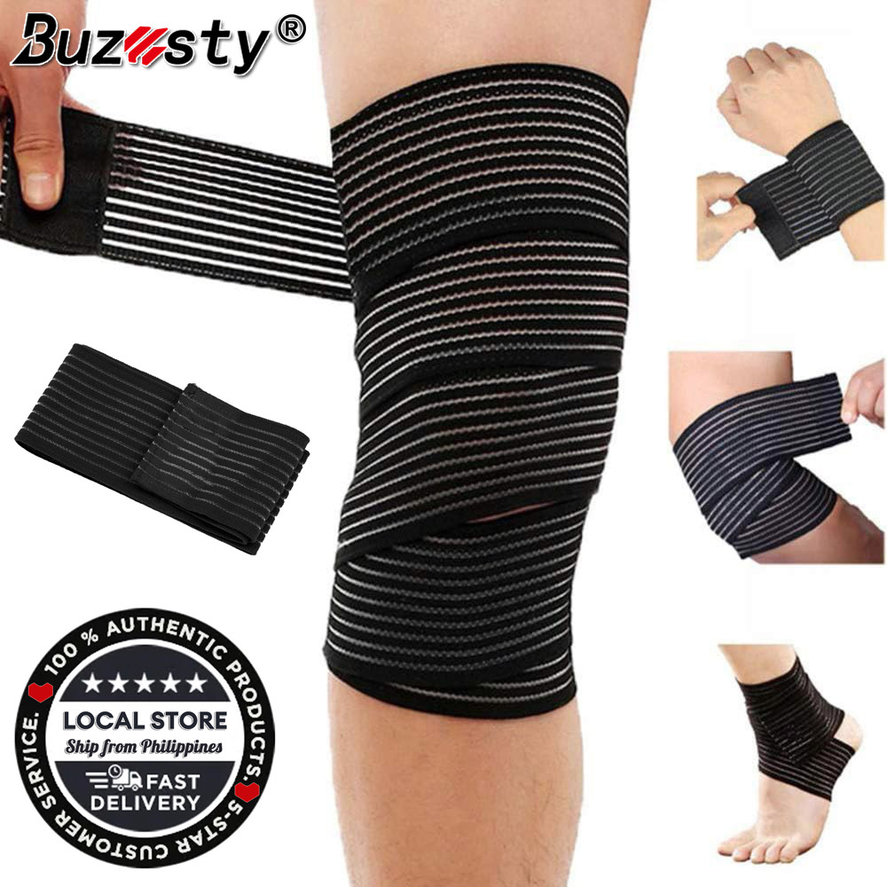 Buzesty Compression Bandage Wraps for Knee Ankle Wrist Elbow Leg ...
