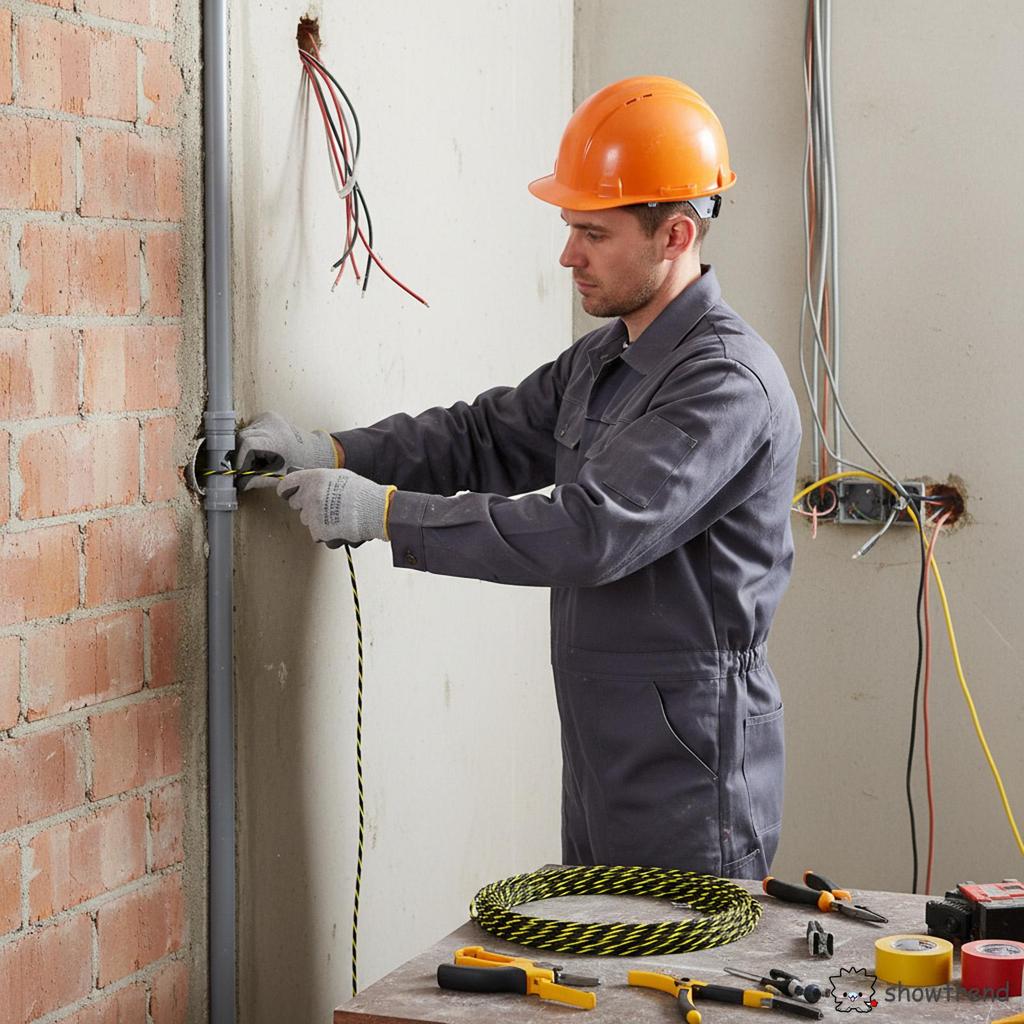 Three Strand Steel Reinforced Pulling Wire Installation In Conduit and ...