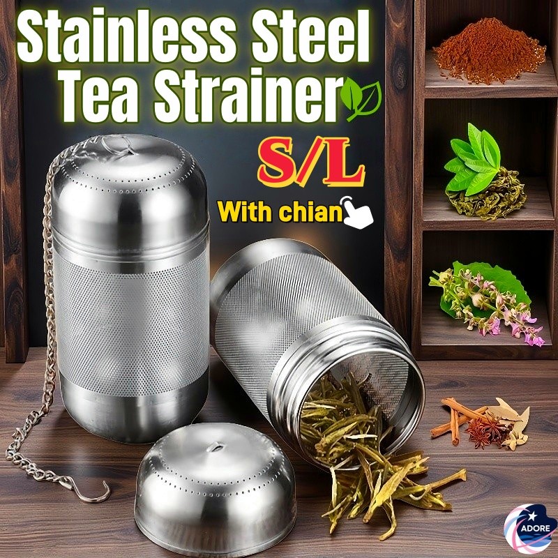 Stainless Steel Tea Strainer with Chain Multifunction ReusableCoffee ...