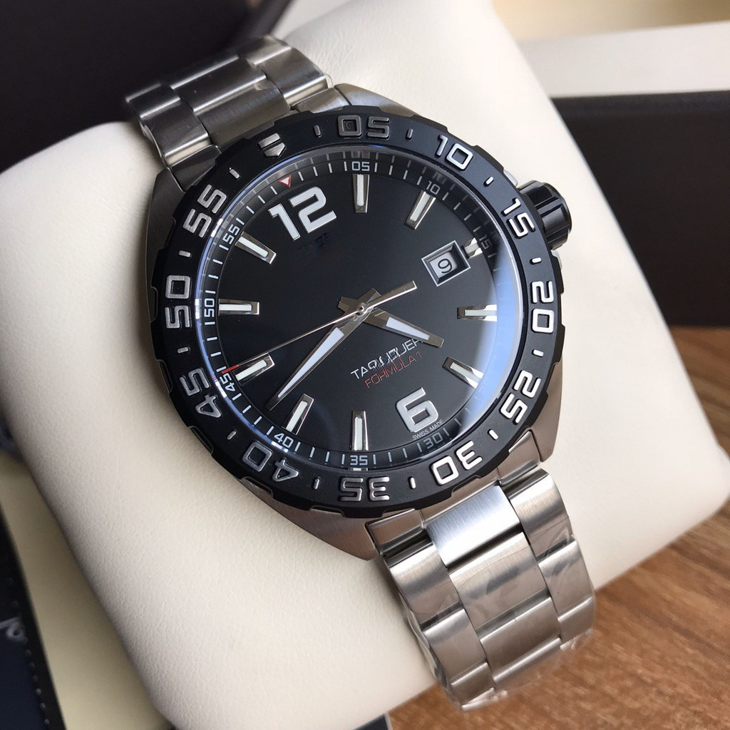 Tag Heuer F1 Black dial stainless steel material 43MM F57 Men's ...