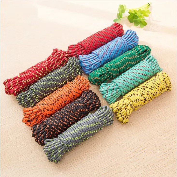 PARACORD ROPE HIKING CAMP TENT/LAUNDRY/CLOTHESLINE MULTIFUNCTION ...