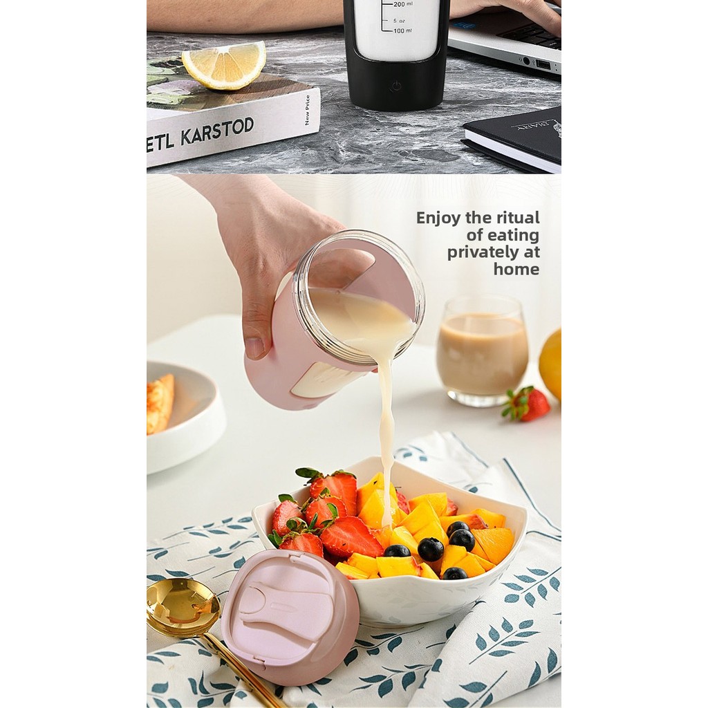 Tritan Material Fully Automatic Stirring Cup Rechargeable Milkshake ...