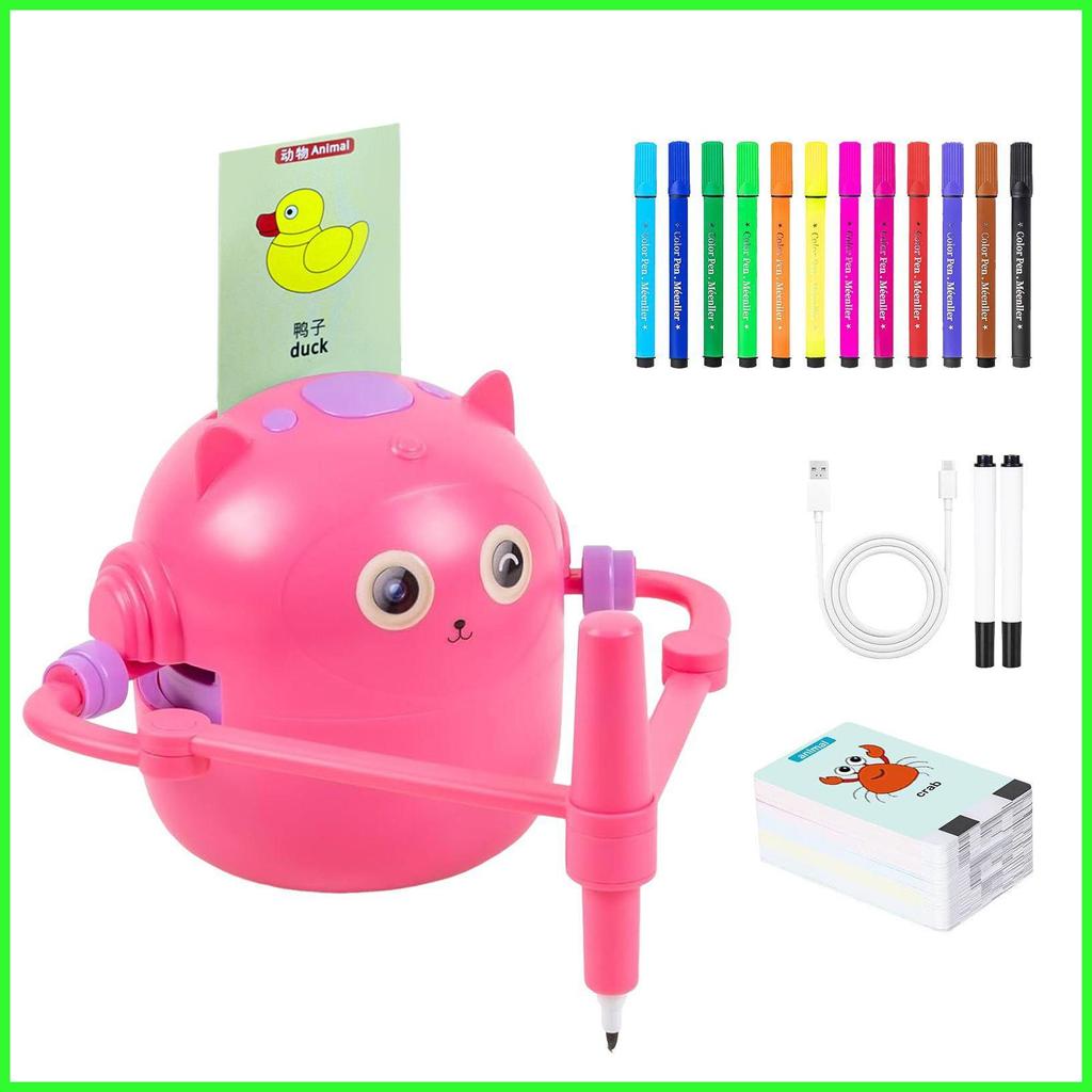 Kids Drawing Robot with 100 Cards Interactive Smart Painting Learning ...