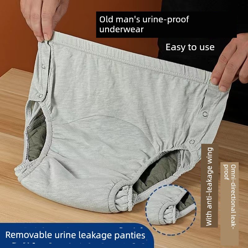 brief men sale boxer for men Old people cotton urinary incontinence ...