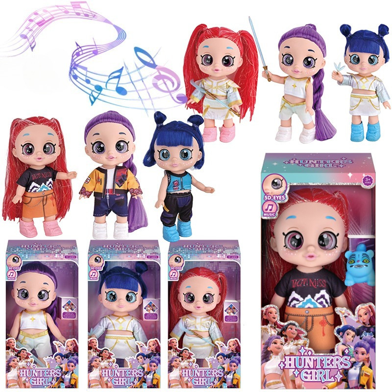 KPop Demon Hunters Action Figure Rumi Mira Zoey Doll Cute Cartoon ...