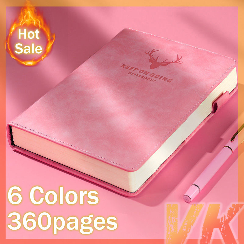 VK A5 Notebook PU Leather Cover Thick NotePad School Supplies ...