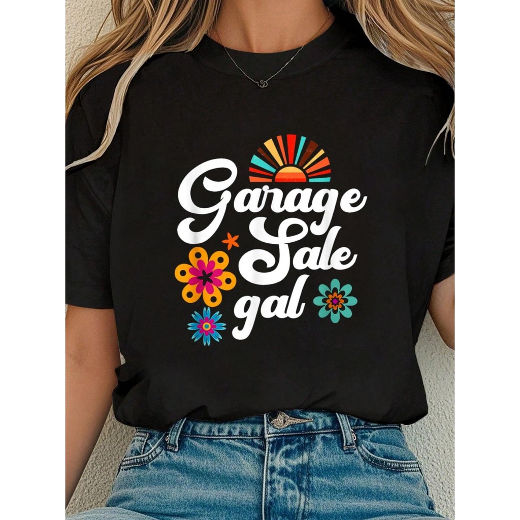 Garage Gal Thrift Treasure Hunter Yard Flea Market T Shirt Print T ...