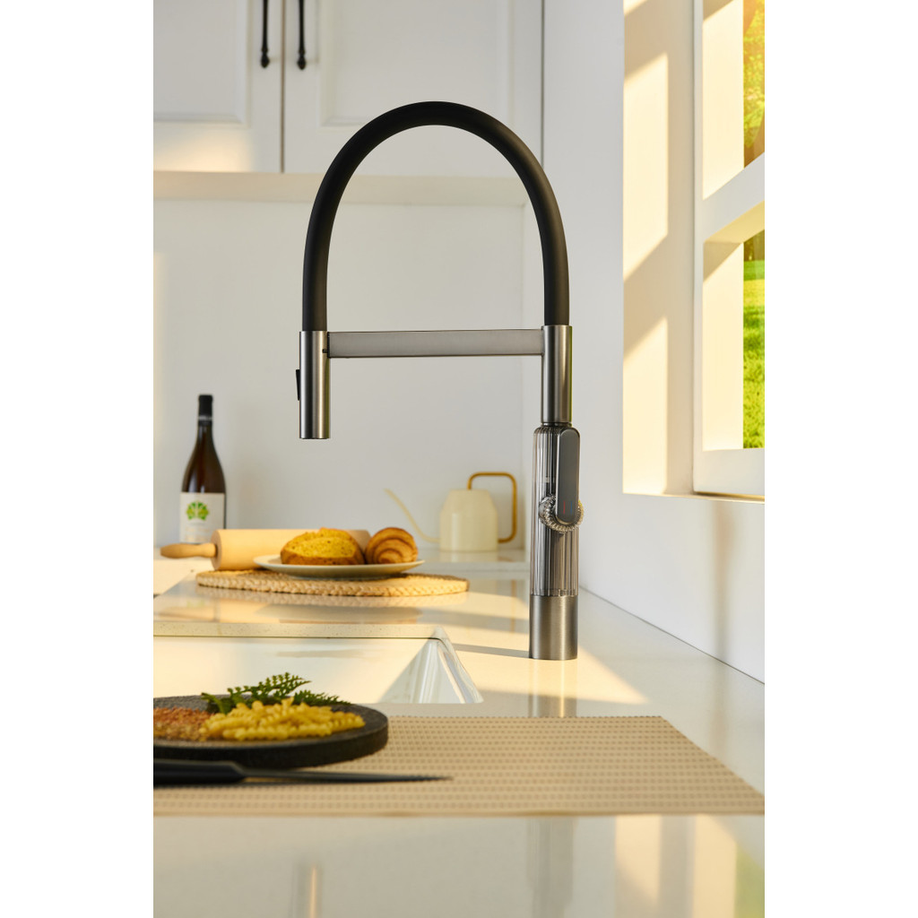 Pull-Out Magnetic Kitchen Sink Faucet - Easy Installation Mixer Tap ...