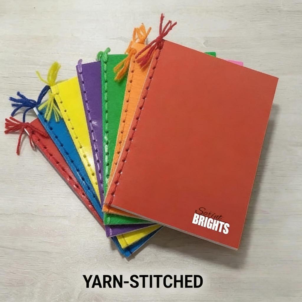 A5 Size Notebook 80 Leaves Writing Compositional Spring Yarn Assorted ...